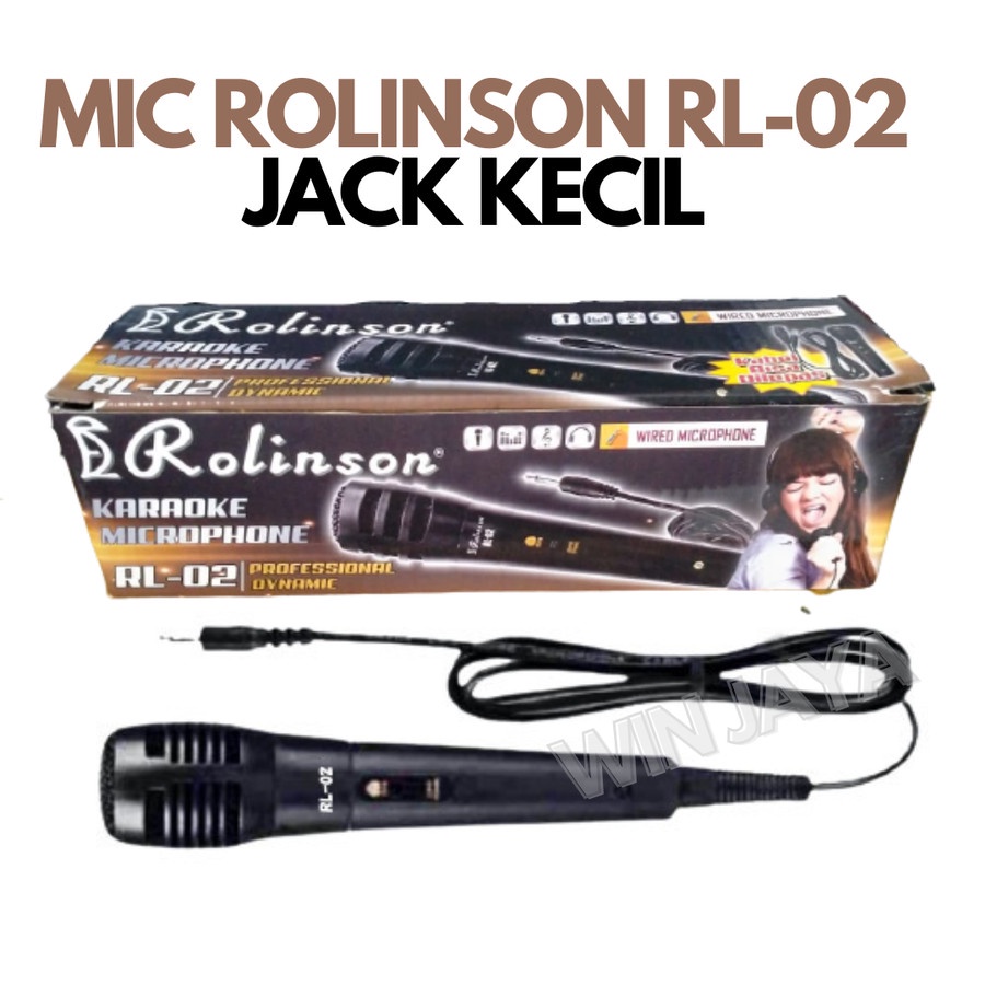 Jual MIC ROLINSON RL-02 MICROPHONE KABEL JACK KECIL MICROPHONE ROLINSON ...
