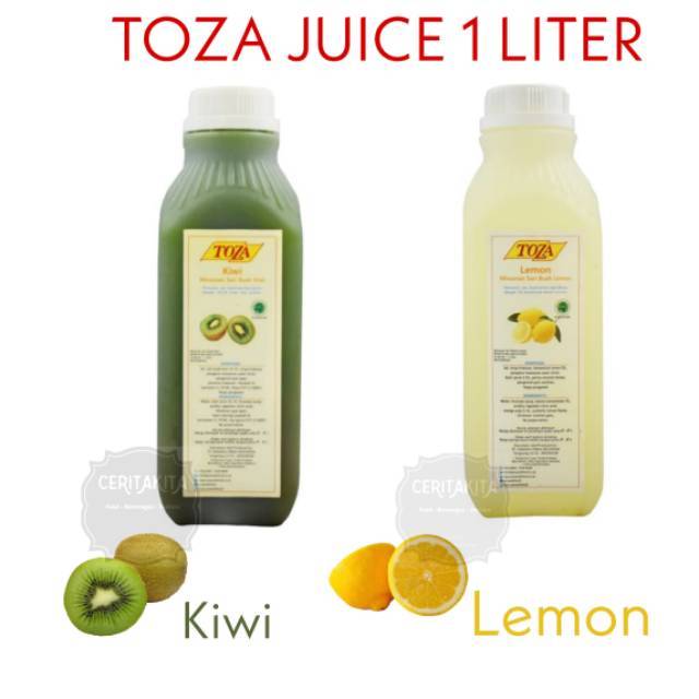 Jual Juice TOZA 1 Liter ( kiwi, lemon, lime unsweet) | Shopee Indonesia