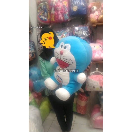 Jual boneka doraemon jumbo besar lucu full dakron super empuk design ...