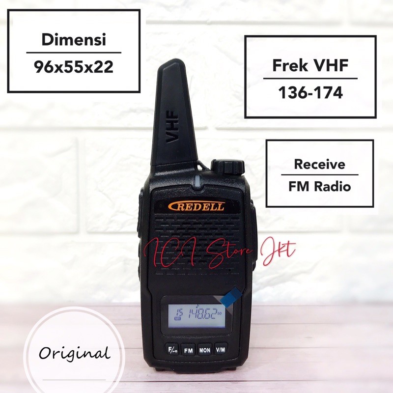 Jual HT REDELL R 5308 / HT Redell 5308 / HT mini VHF | Shopee Indonesia