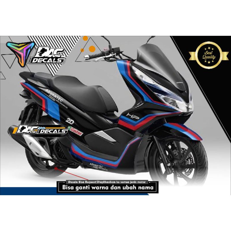 Jual Sticker Decal PCX 150 full body BMWhitam | Shopee Indonesia