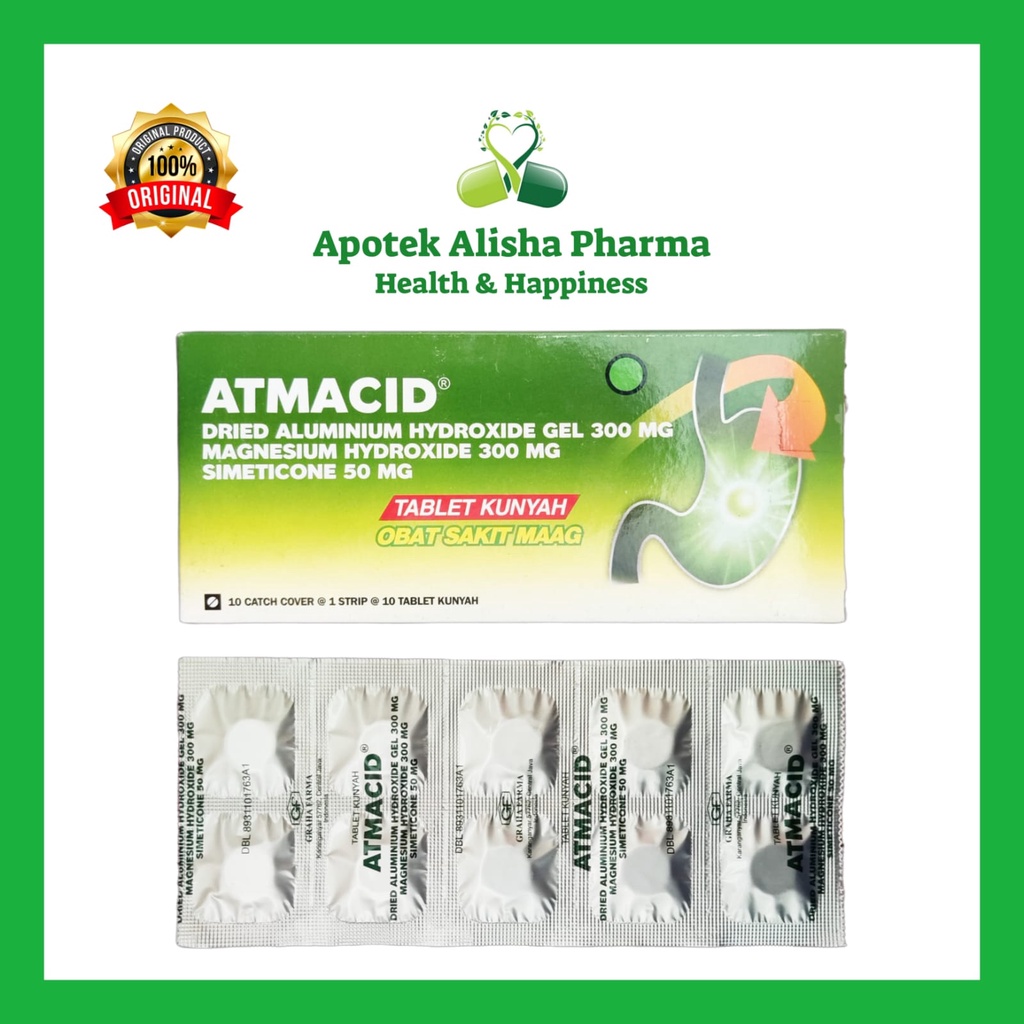Jual Atmacid Tablet Graha - Atmasid Antasida Obat Maag / Pencernaan ...