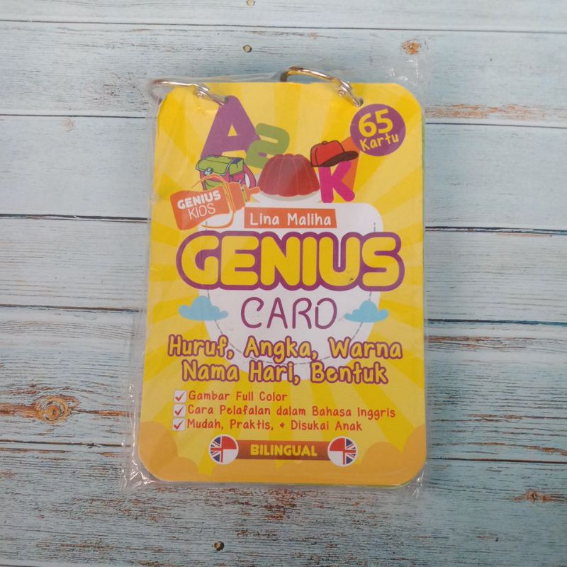 Jual Bilingual Genius Card Huruf,Angka,Warna Nama Hari,Bentuk | Shopee ...