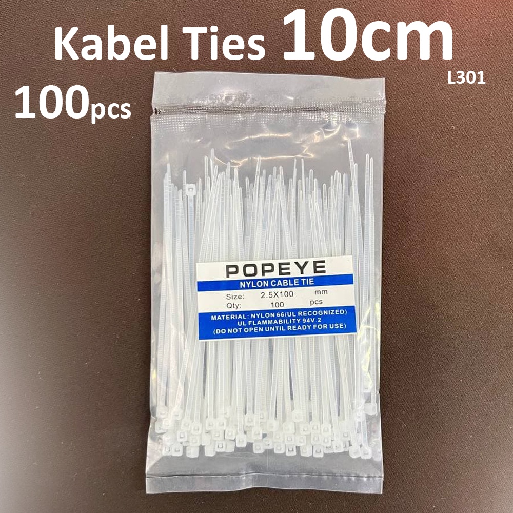 Jual Kabel Cable Ties Tie panjang 100mm 10cm 100 pcs | Shopee Indonesia