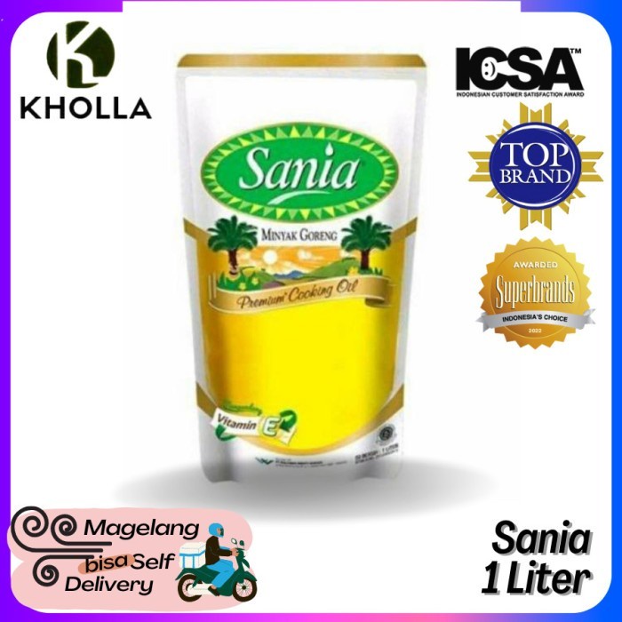 Jual Promo Sania 1 Liter Minyak Goreng Migor Kemasan 1Liter Bening ...