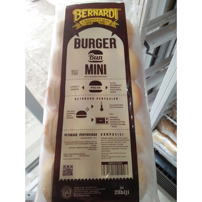 Jual Roti Burger BERNARDI Mini Roti BERNARDI Polos Roti Burger Mini isi ...