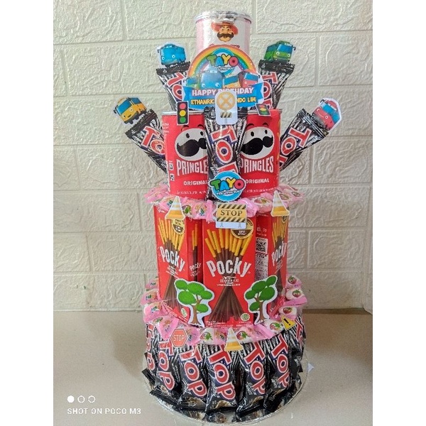 Jual #READY# snack tower - snack tart - cake snack ultah - snack cake ...