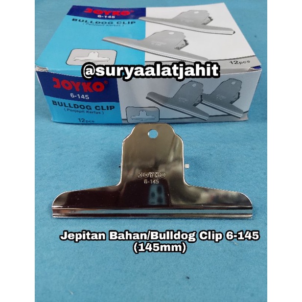 Jual Jepitan bahan bulldog Clip 6-145 (145mm) joyko =rp.14.500/1pcs ...