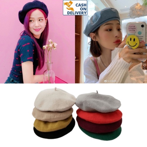 Jual Topi Baret Korea / Baret Cap Hat / Topi Seniman / Topi Pelukis ...