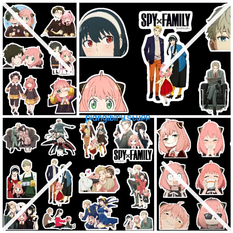 Jual Sticker Spy x Family 12 pcs for Planner/ Scrapbook/ BuJo/ Journal ...