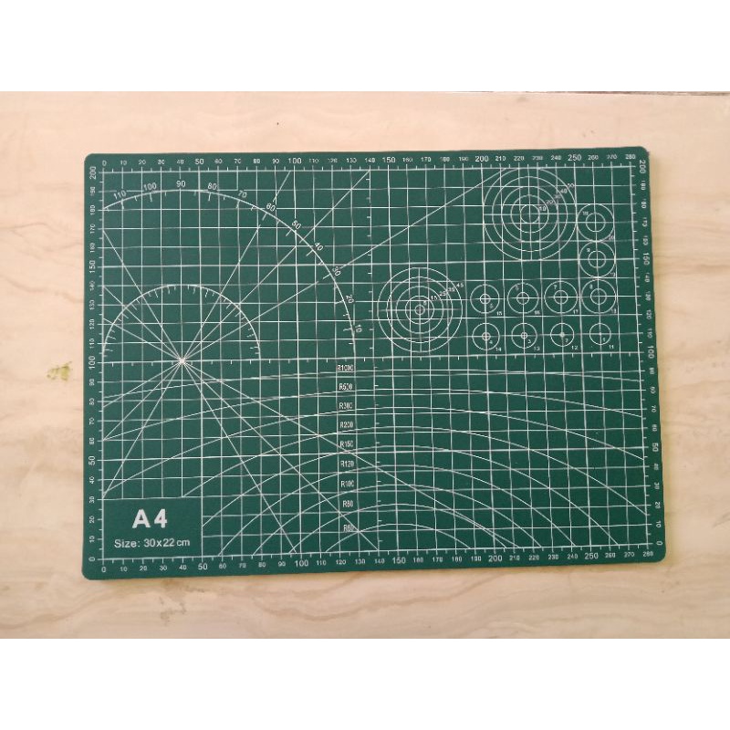Jual cutting mat ukuran A4 alas potong untuk rotary cutter / pen cutter 2 sisi double side self ...