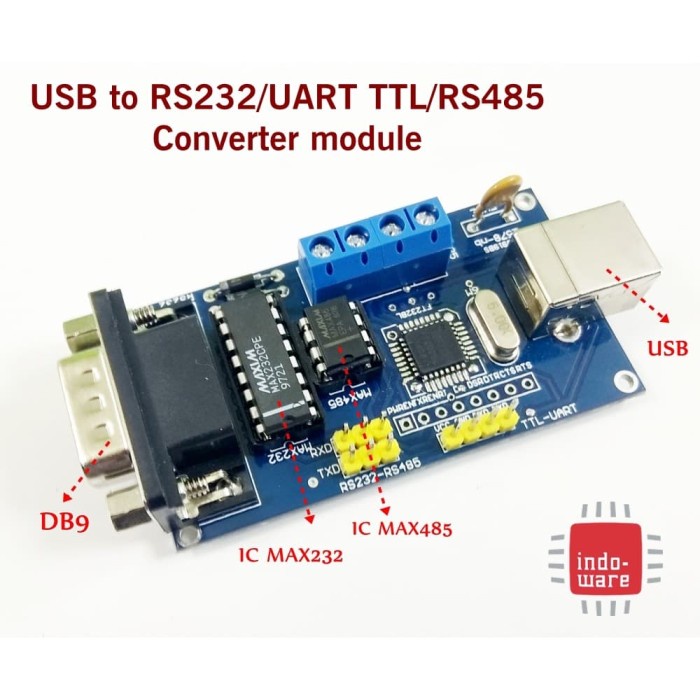Jual USB to RS232/UART TTL/RS485 Converter module RS 232 / RS 485 | Shopee Indonesia