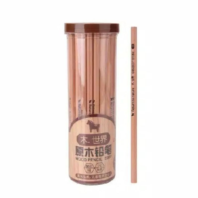 Jual Pensil Kayu Grafit 2B - isi 50 pcs ( Beli 1 Bonus 1 Box) | Shopee ...