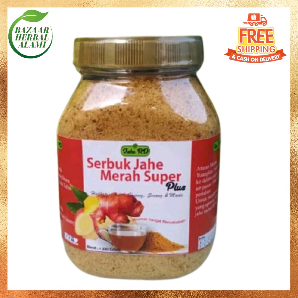 Jual Serbuk Instan Jahe Merah RD plus Habbatussauda 330 gram kemasan ...