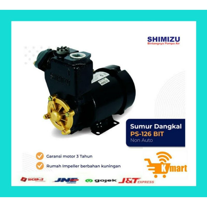 Jual POMPA AIR SHIMIZU PS-126 BIT Pompa Air Sumur Dangkal Non Otomatis ...