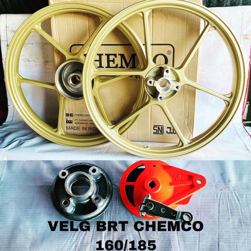 Jual VELG RACING PELEG BRT CHEMCO SILVER GOLD TITANIUM JUPITER FIZR ...