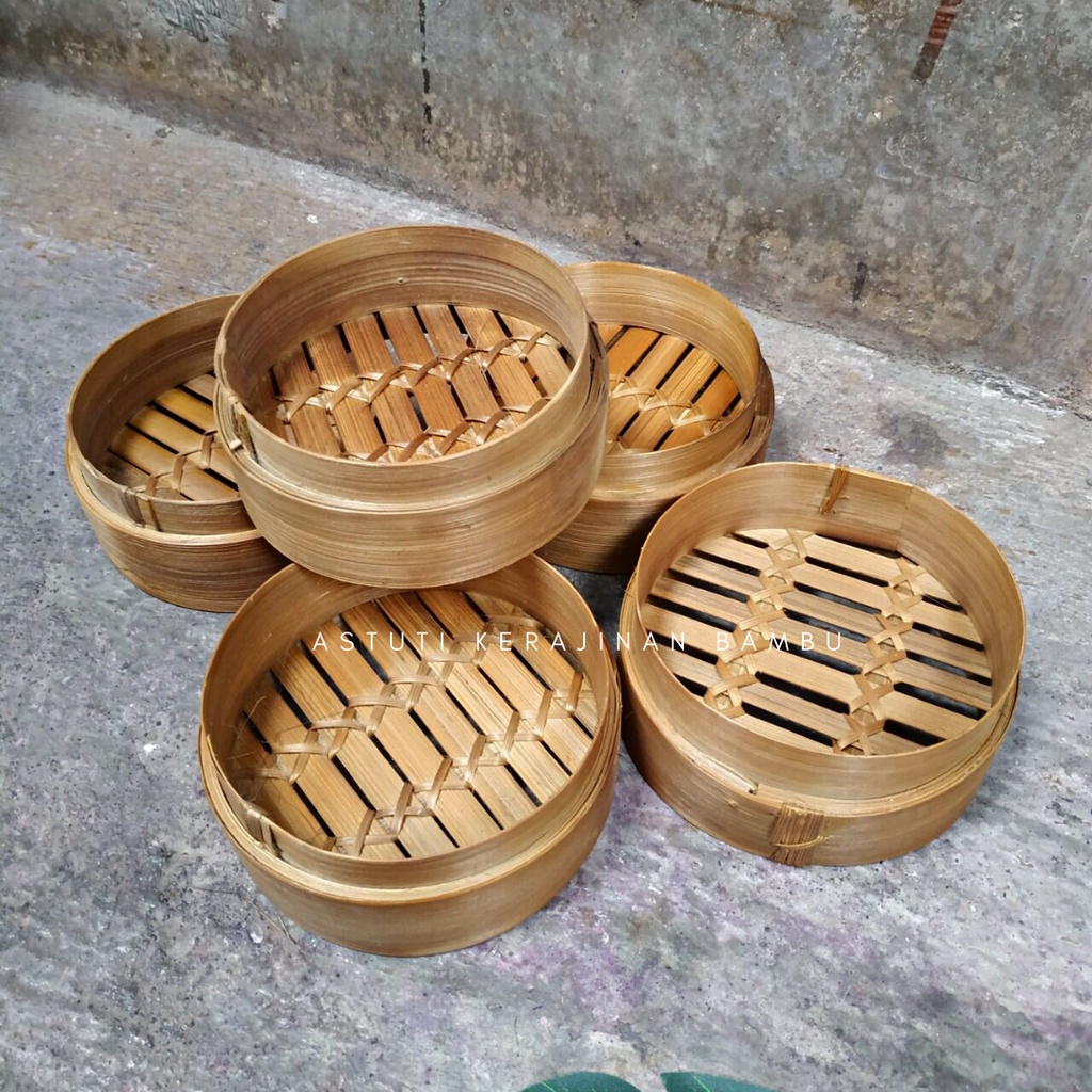 Jual Dimsum Klakat Bambu ukuran diameter 13 cm Bijian Dimsum Klakat ...