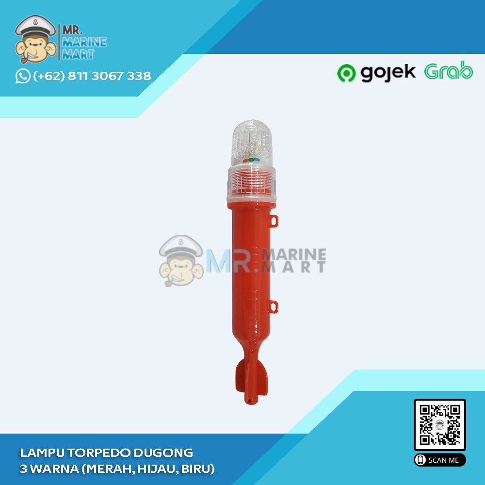 Jual Lampu Torpedo Nelayan Dugong 3 Warna Merah, Hijau, Biru Size L (2 Baterai) | Shopee Indonesia