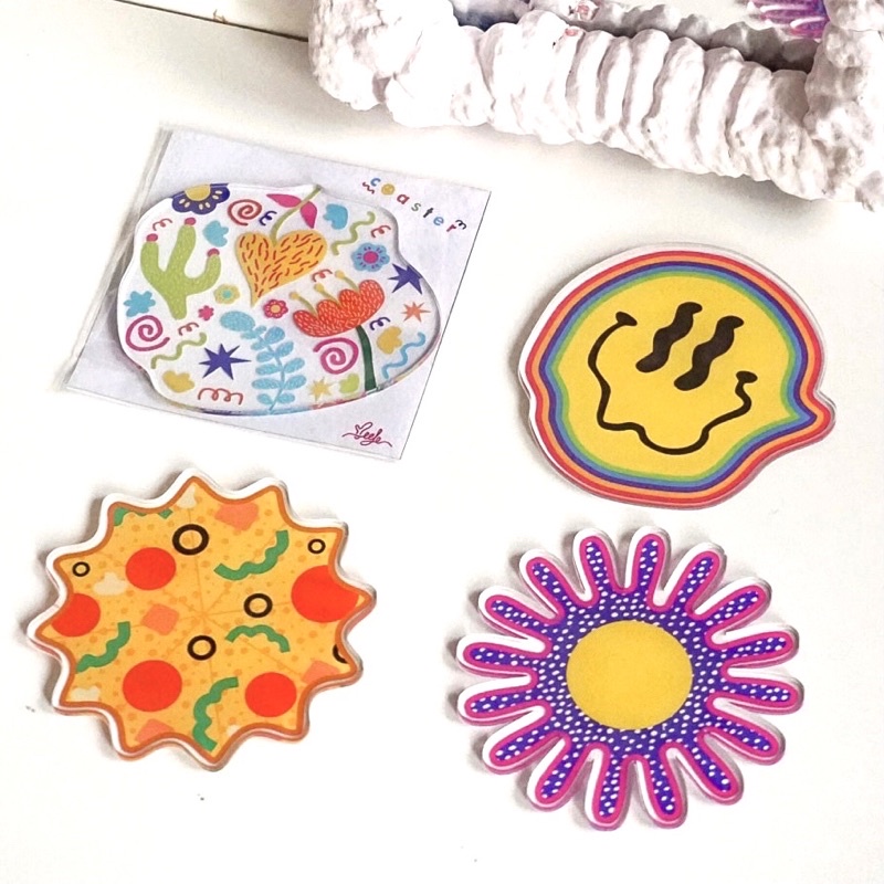 Jual Acrylic Coaster | Tatakan gelas akrilik print yeele | Shopee Indonesia