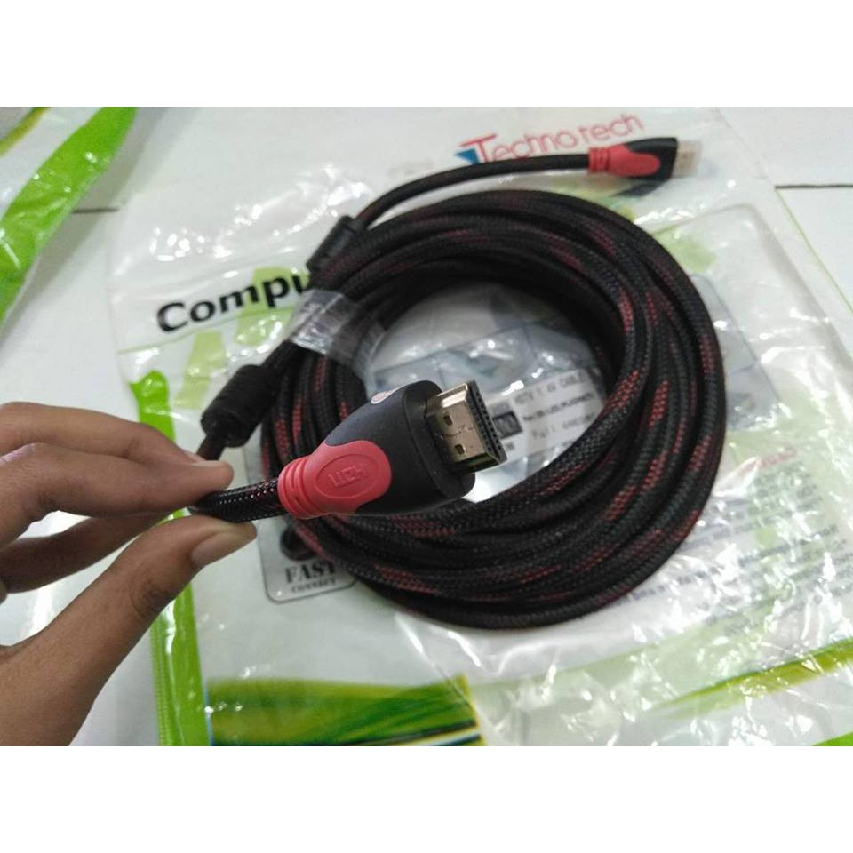 Jual Kabel HDMI bulat 10m Technotech | Shopee Indonesia