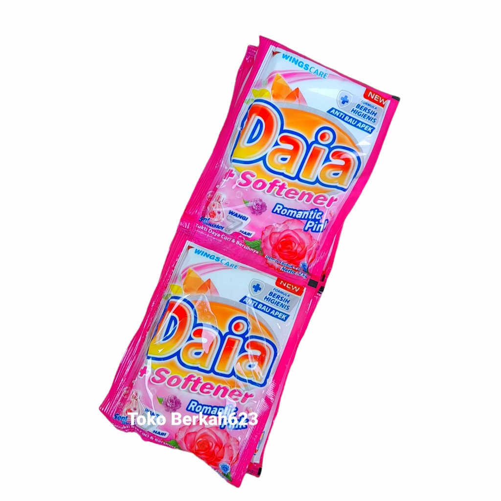 Jual DAIA Detergent Bubuk 23gr 1 Renceng isi 6 Sachet 500 | Shopee ...