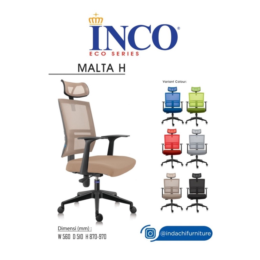 Jual Kursi Kantor Indachi Inco - Malta H | Shopee Indonesia