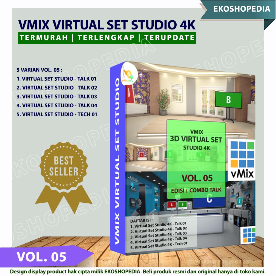 Jual VMIX 3D VIRTUAL SET HD 4K - TALK [VOL. 05] | Shopee Indonesia