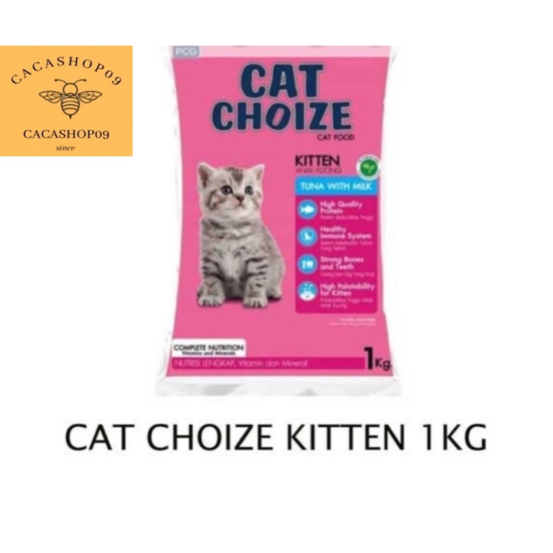 Jual Cat Choize Kitten 1kg - Makanan Anak Kucing Catchoize 1000gram ...