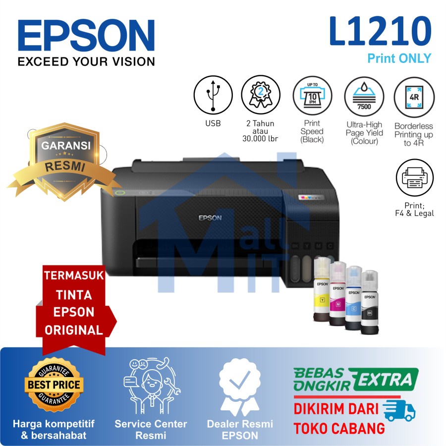 Jual Epson Printer L1210 / epson L 1210 Pengganti Epson L1110 (Print ...