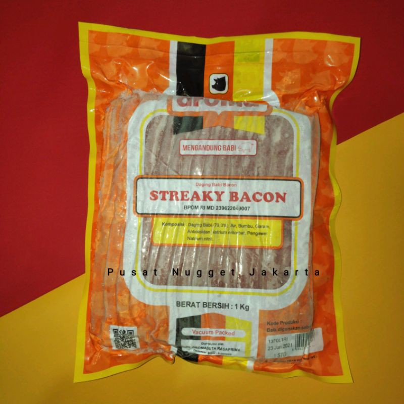 Jual Streaky Bacon 1 kg AROMA bacon babi | Shopee Indonesia