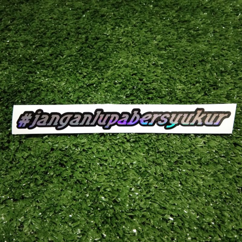 Jual sticker kata2 # jangan lupa bersyukur | Shopee Indonesia