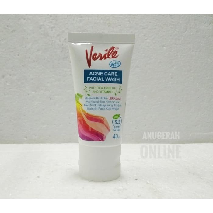 Jual Verile Acne Care Facial Wash 40 mL | Shopee Indonesia