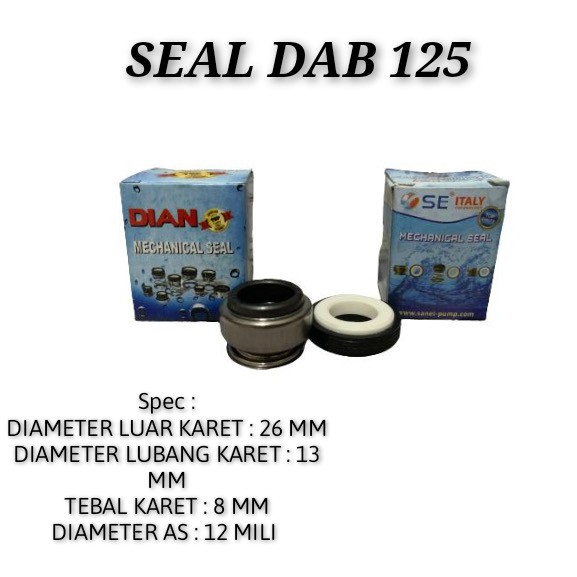 Jual DAB -125 / MECHANICAL SEAL DAB / SIL MEKANIK / ( SPARE PART POMPA ...