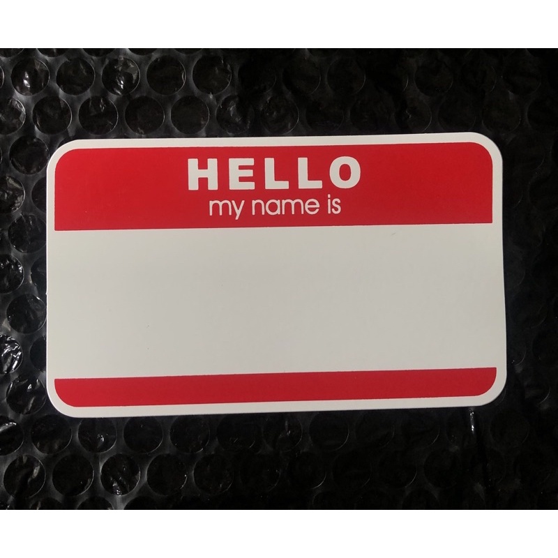 Jual HELLO VINYL STICKER pack 5pcs / stiker hello 5 lembar / hello my ...