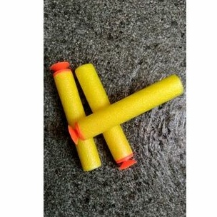 Jual Peluru busa foam bullets untuk pistol mainan nerf gun warna kuning ...