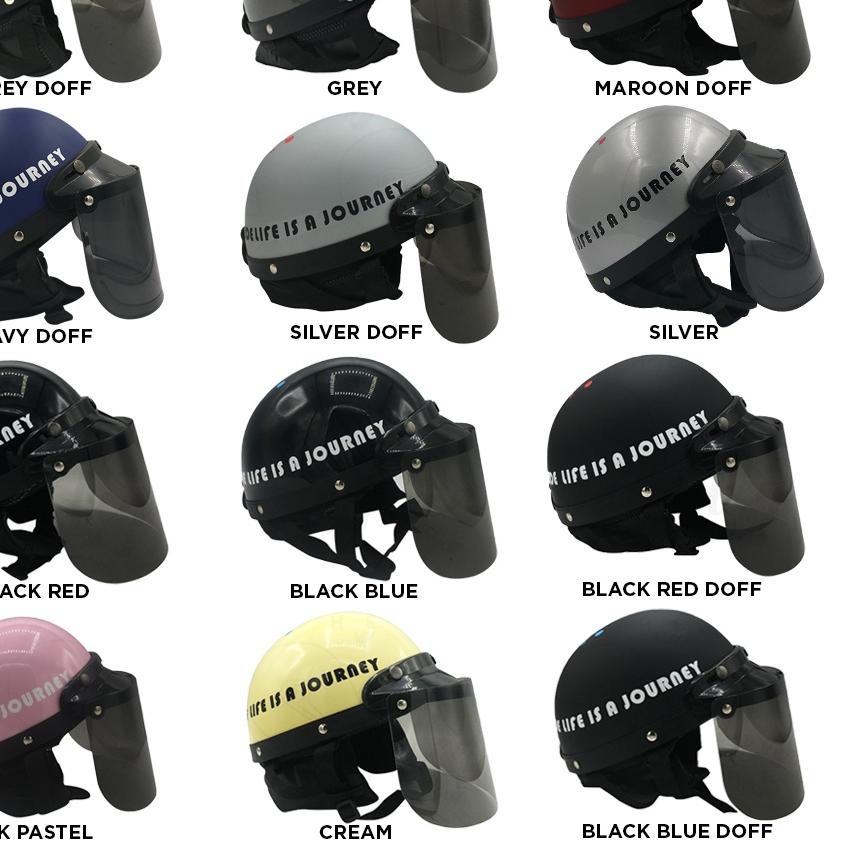 Jual PROMOSI !! 3.3 Helm Chips Bogo Setengah Dewasa Motif Journey ...