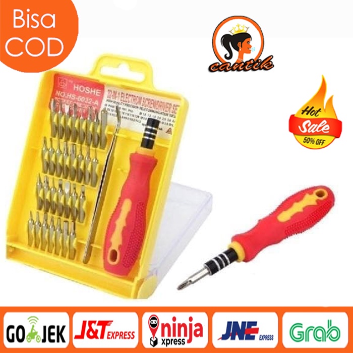 Jual Obeng Set 32 in 1 pc pcs 32pcs 32 pc Komputer Laptop Hp Handphne Jam Kacamata Kaca mata ...