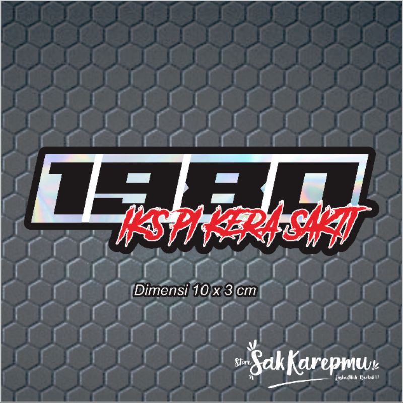 Jual Stiker hologram Iks iks pi kera sakti // minimal pembelian 10rb | Shopee Indonesia