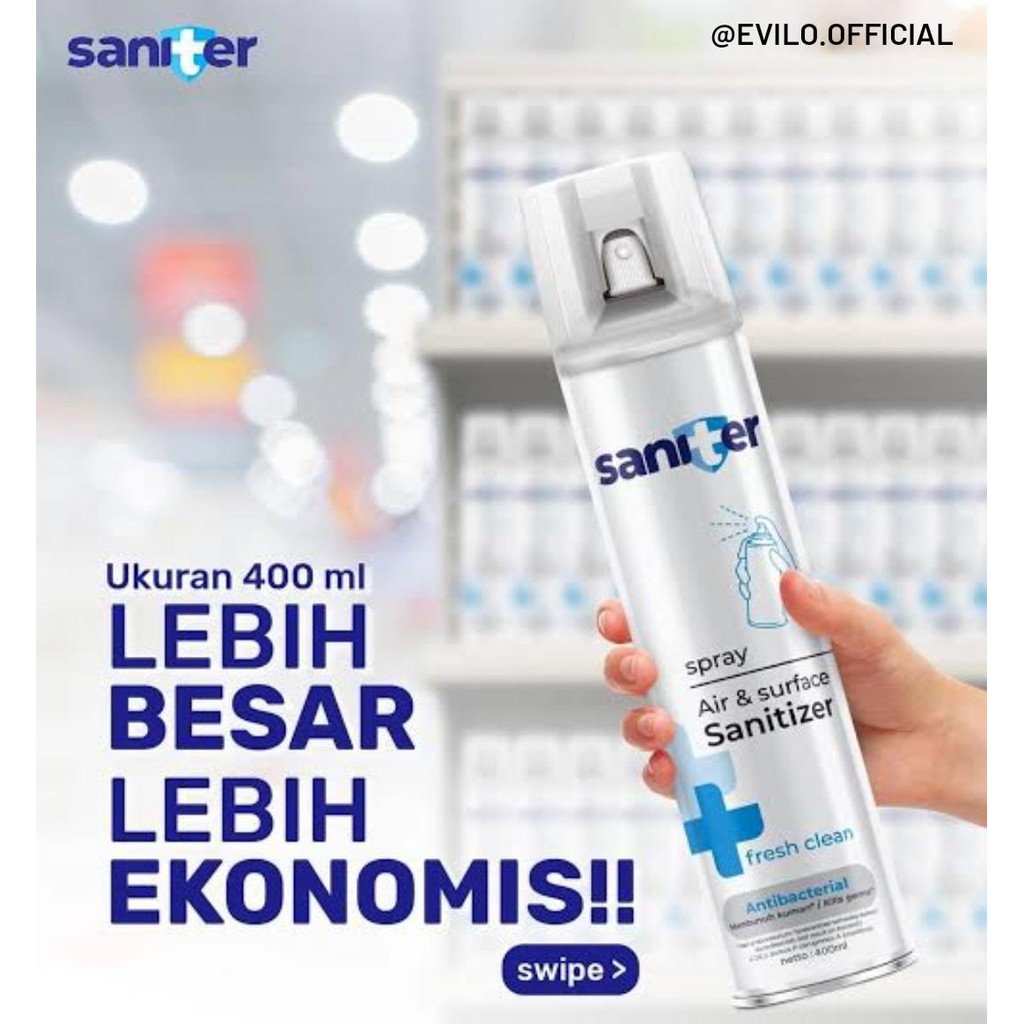 Jual Saniter Air and Surface Sanitizer 400 ml | Shopee Indonesia