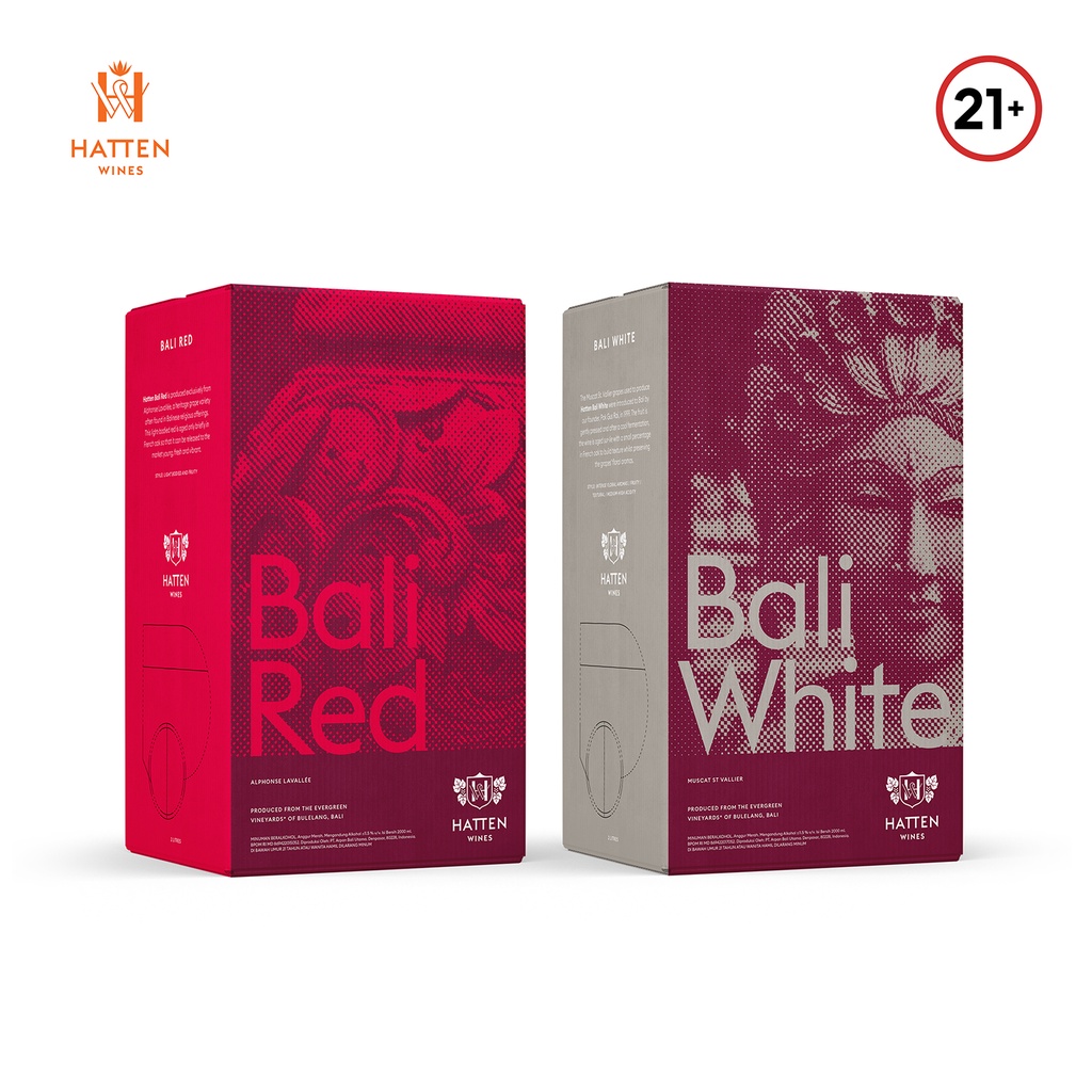 Jual BALI RED & BALI WHITE, Hatten Wines, 2000ml, Special Package ...