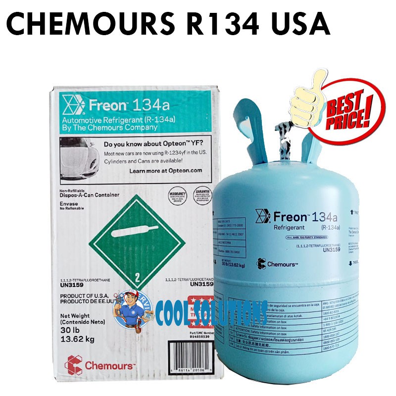 Jual CHEMOURS FREON R134A USA ASLI | Shopee Indonesia