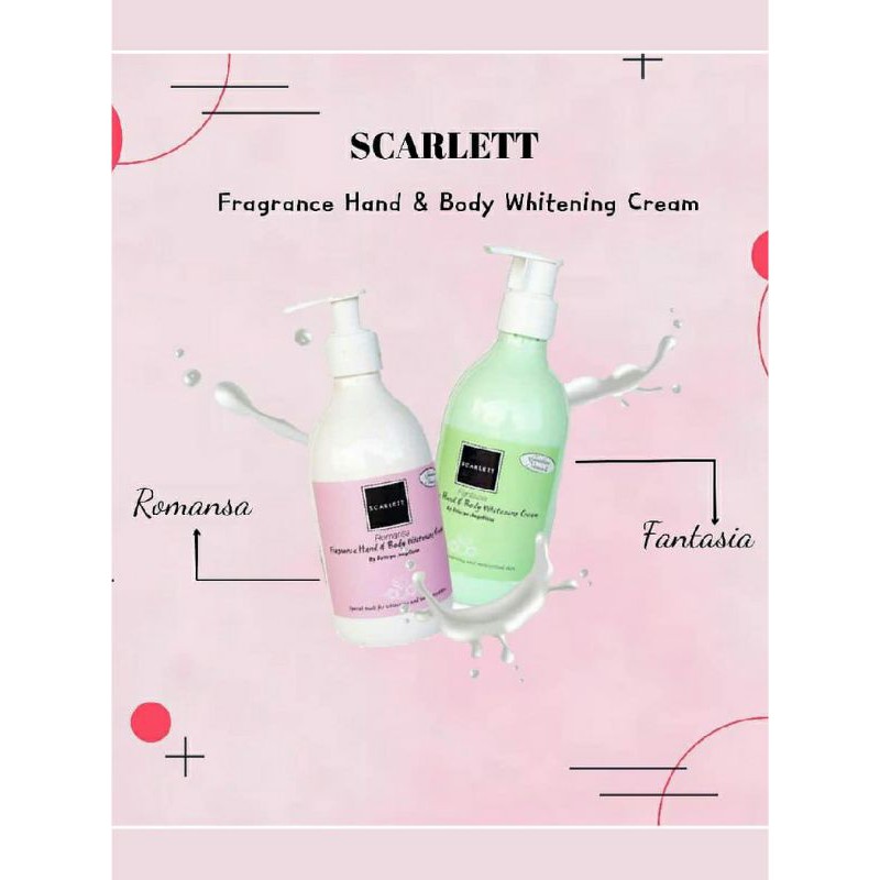 Jual SCARLETT Hand & body Whitening Cream 300ml | Shopee Indonesia