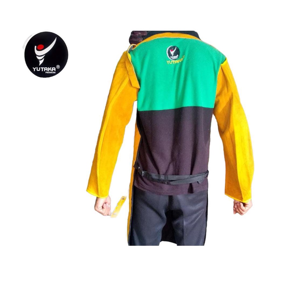 Jual APRON DADA Premium Dan APRON LENGAN 1 SET kulit Warna tan | Shopee ...