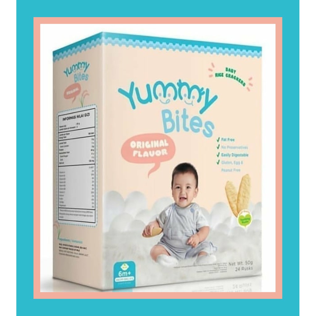 Jual MAKANAN BAYI SEHAT Yummy Bites Rice Crackers Snack Makanan ...