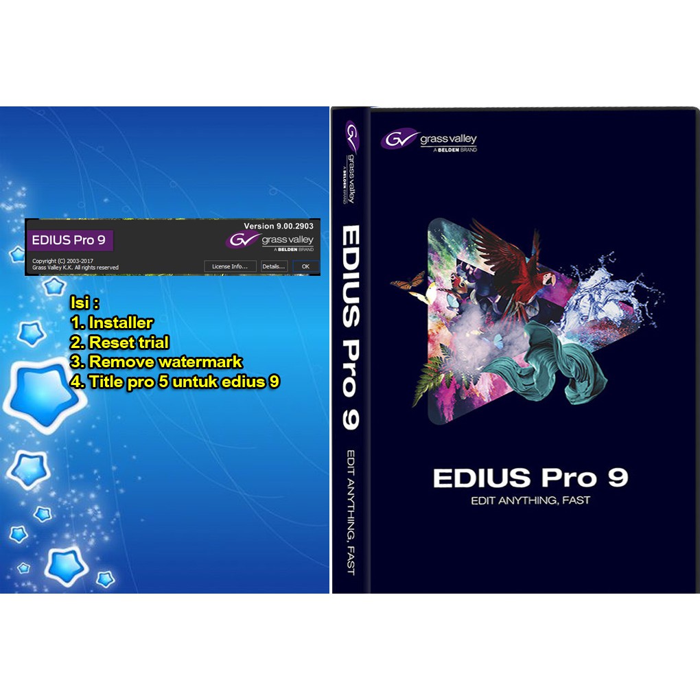 Jual EDIUS 9 - SUPPORT WINDOWS 10 TERBARU | Shopee Indonesia
