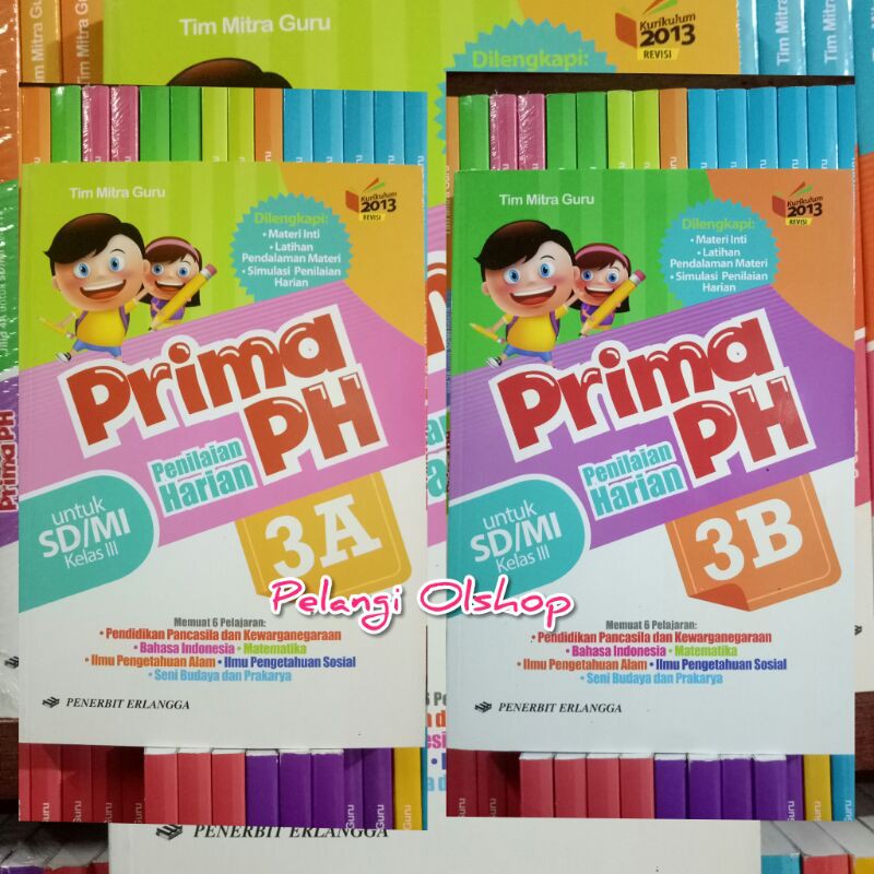 Jual BUKU PRIMA PH (PENILAIAN HARIAN) SD/MI KELAS 3A DAN 3B REVISI K13N ERLANGGA | Shopee Indonesia