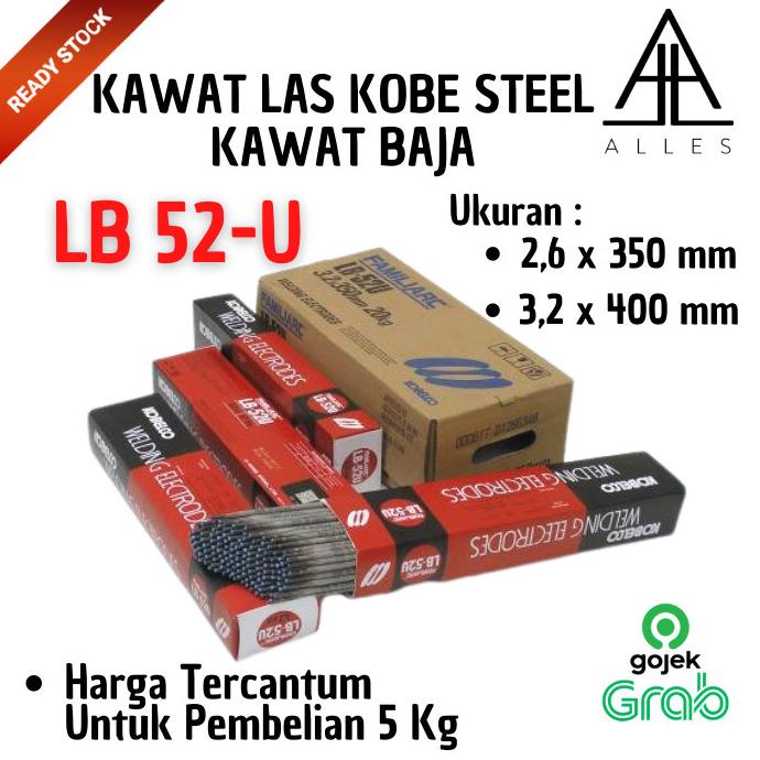 Jual Kawat Las Listrik LB 52 - U / Kawat Baja / Kawat Las Kobe Steel | Shopee Indonesia