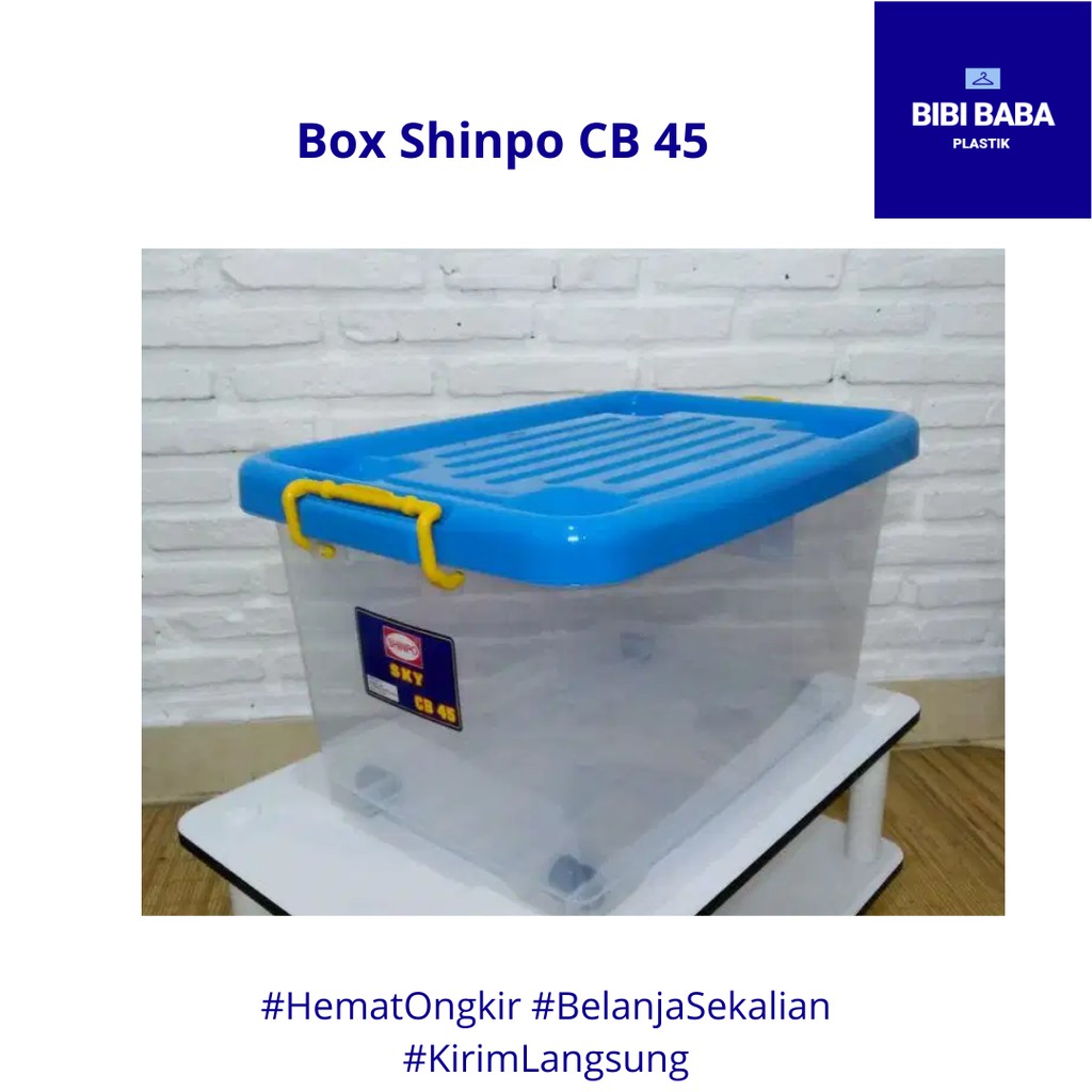 Jual Shinpo 111 CB 45 Container Sky Box Plastik 45 Liter Dengan Roda ...