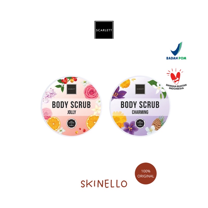 Jual Scarlett Body Scrub Jolly & Charming 250ml | Shopee Indonesia