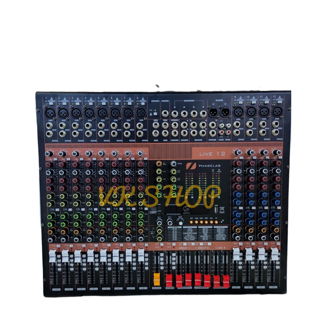 Jual MIXER AUDIO PHASELAB LIVE12 PHASE LAB LIVE-12 12CH SOUNDCARD ...